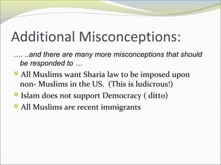 Myths and Misconceptions About The Religion of Islam | PPT | Islam ...
