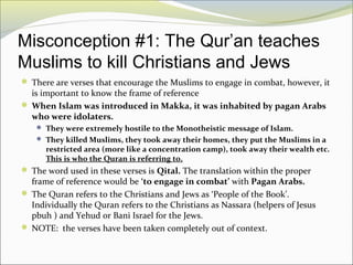 Myths and Misconceptions About The Religion of Islam | PPT