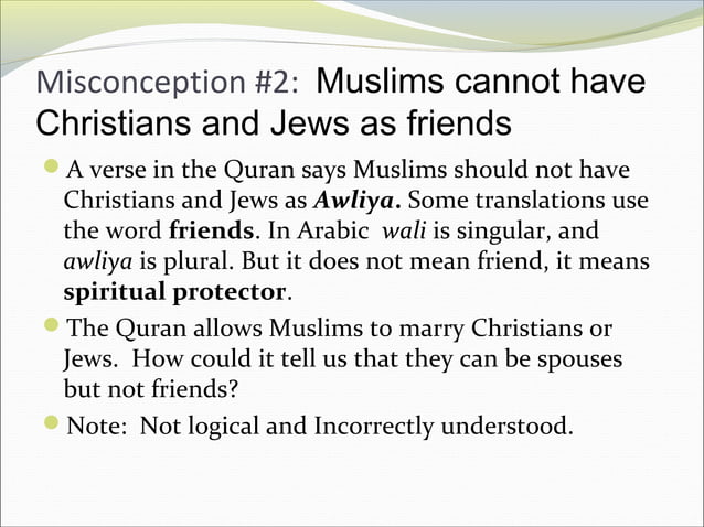 Myths and Misconceptions About The Religion of Islam | PPT