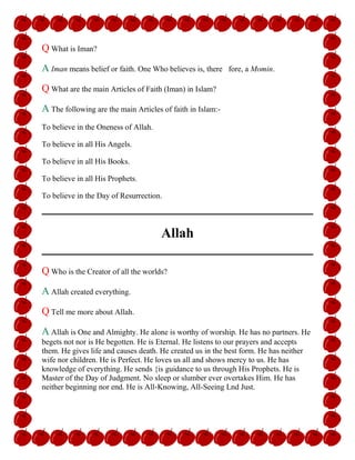 Islam my religion | PDF