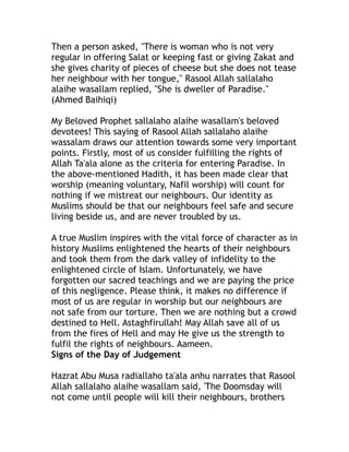 Islam neighbours rights | PDF