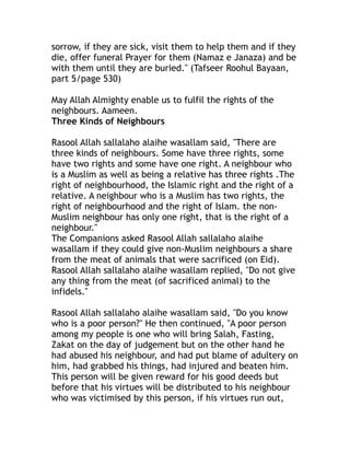 Islam neighbours rights | PDF