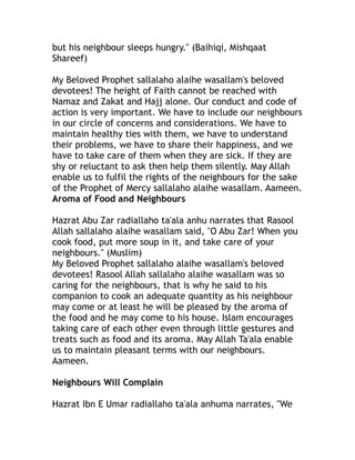 Islam neighbours rights | PDF