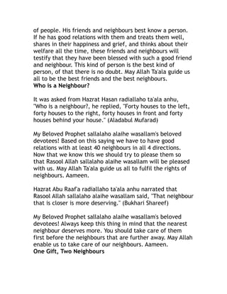 Islam neighbours rights | PDF