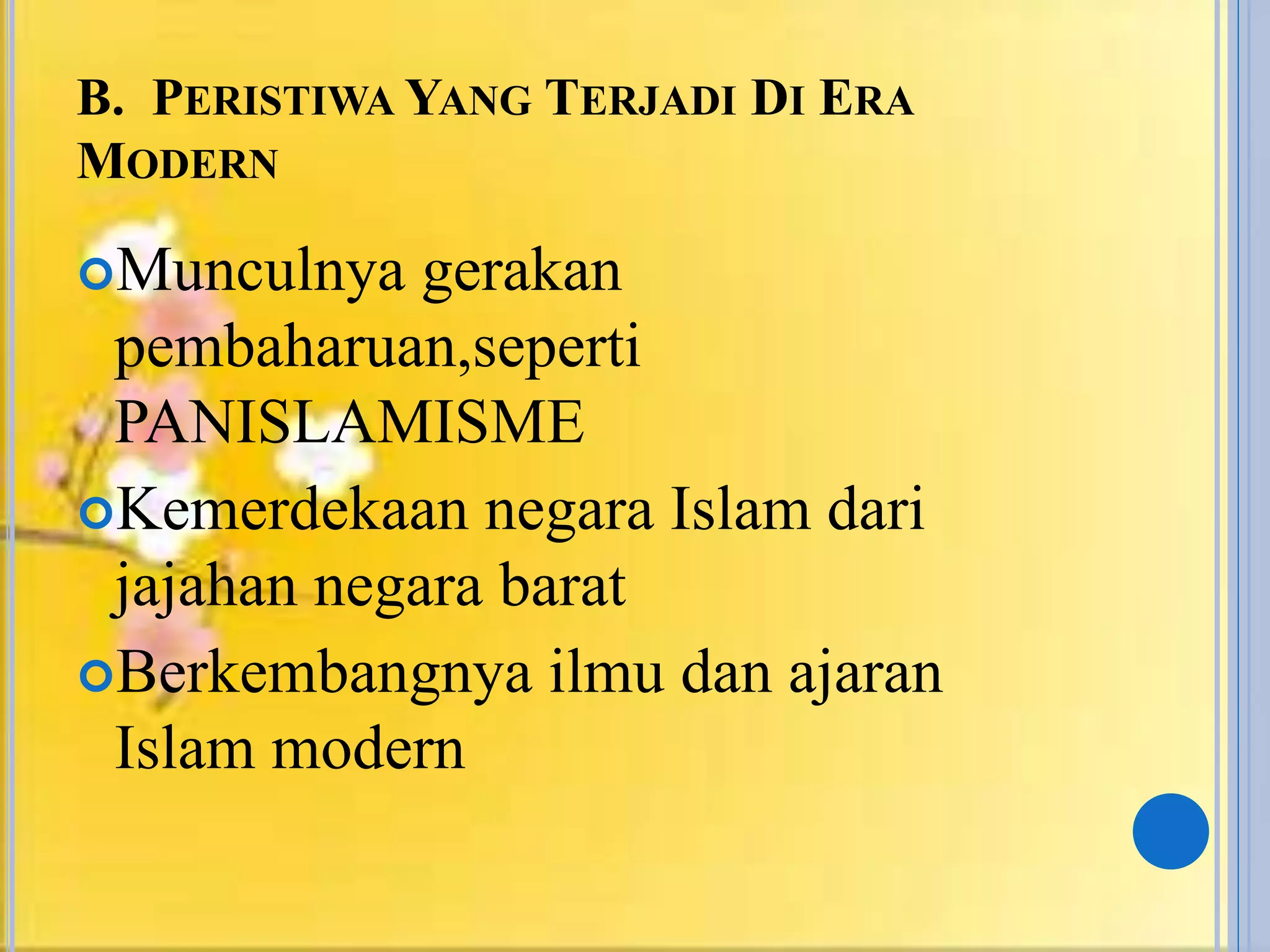 Islam pada masa modern | PPTX
