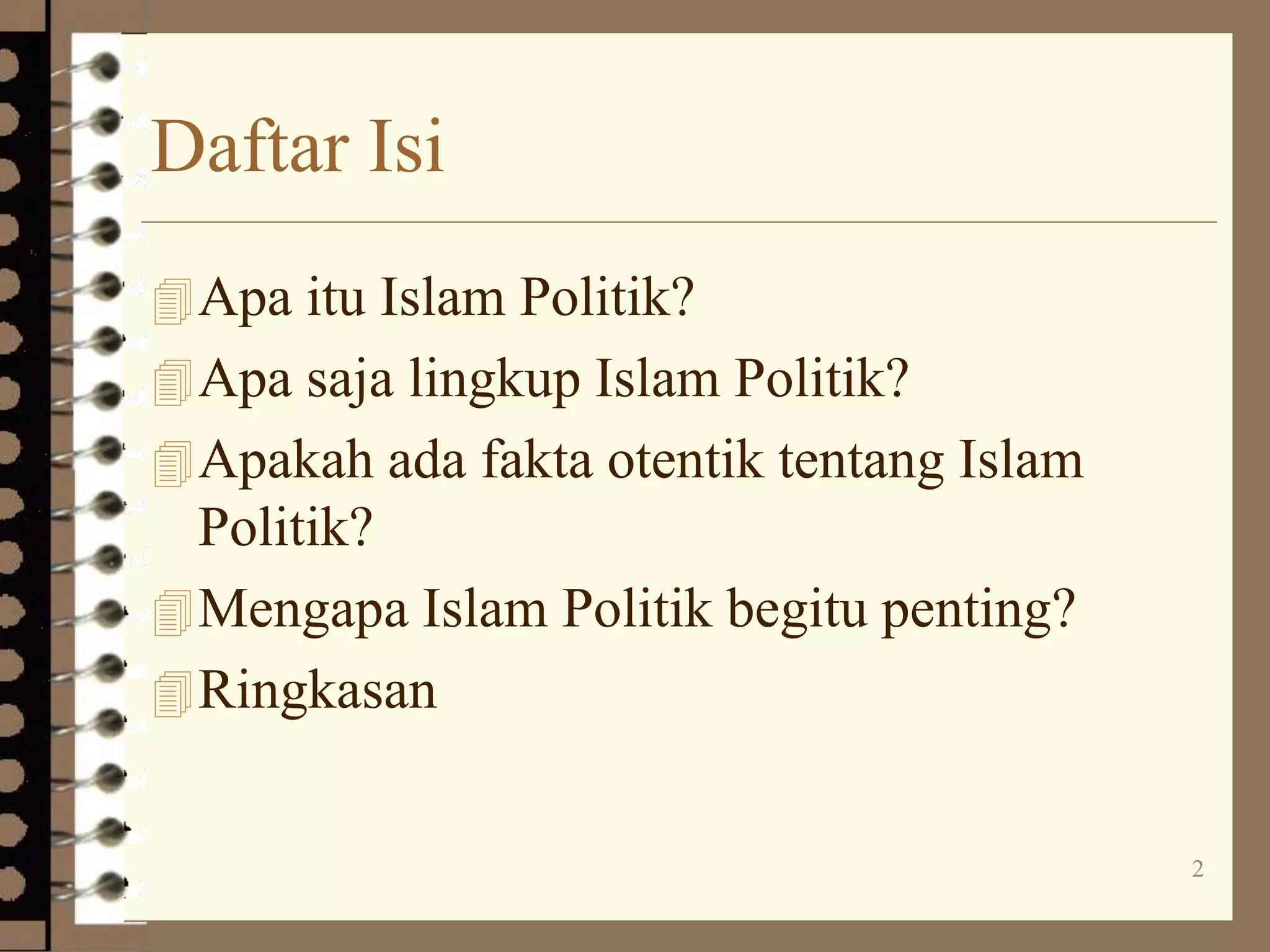 Islam politik (political islam) | PPTX