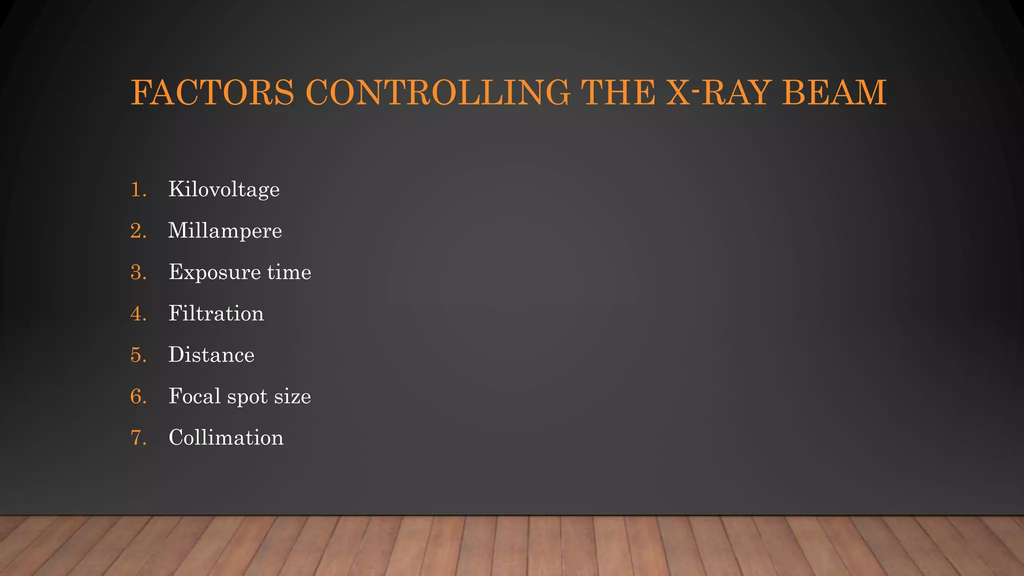 factor affecting quality of radiograph | PPTX
