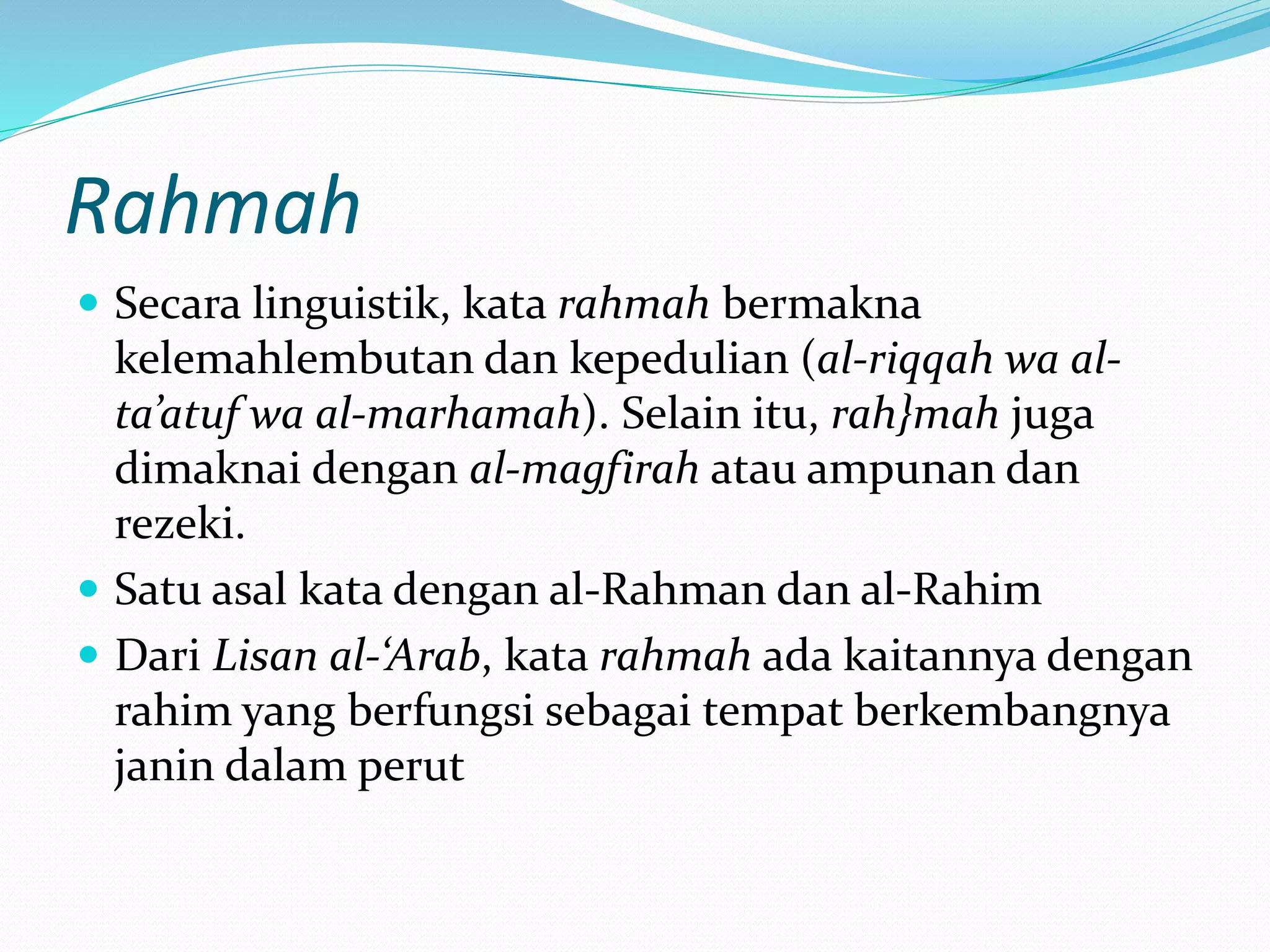 Islam rahmatan lil’ alamin | PPTX