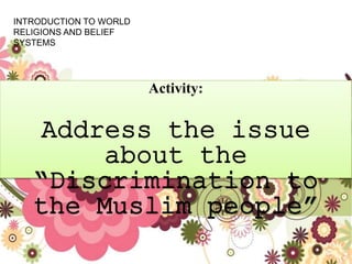 Introduction to World Religions and Belief Systems : Islam | PPTX
