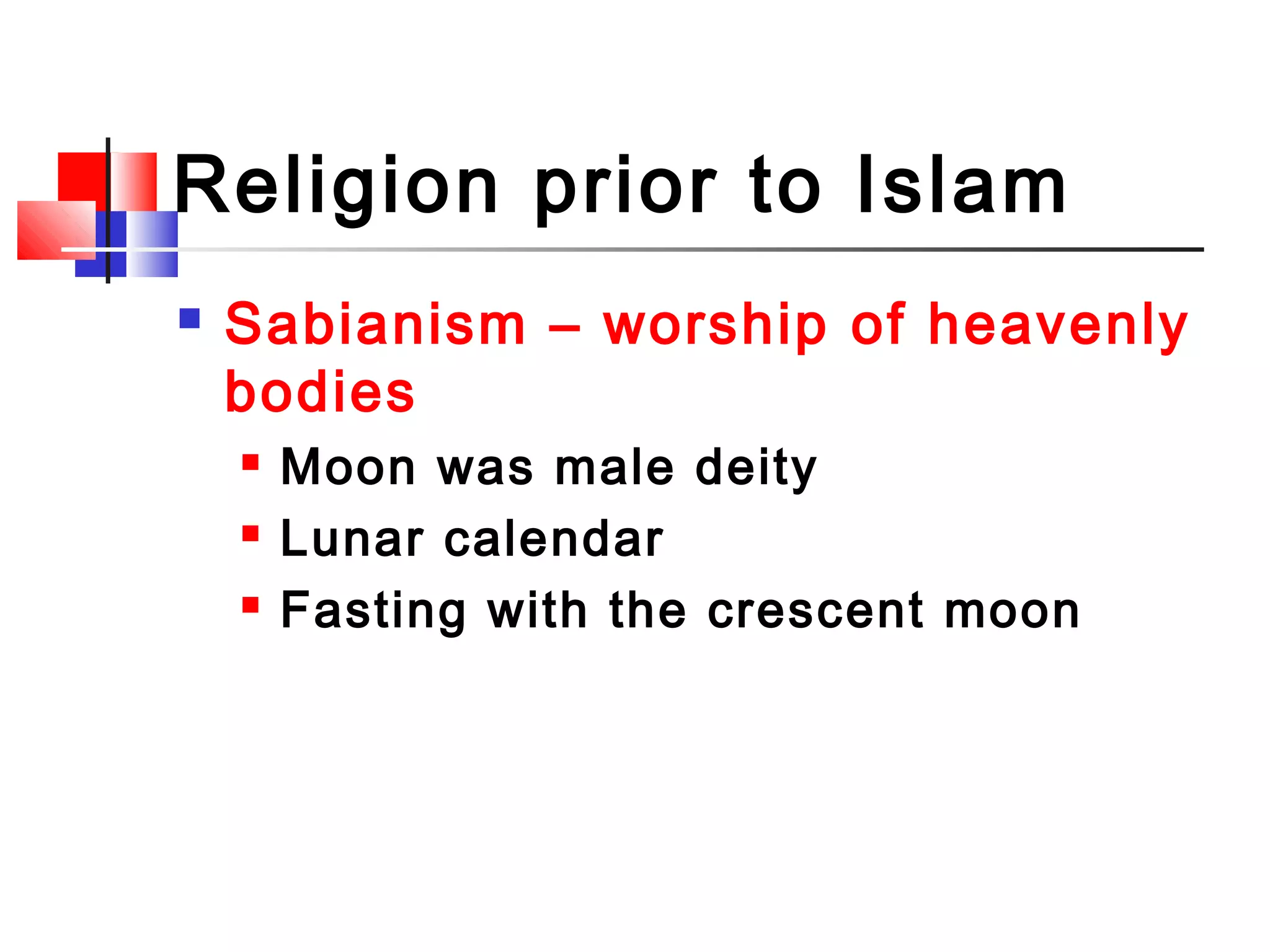 Islam s2 pre islamic arabia 2 | PPT