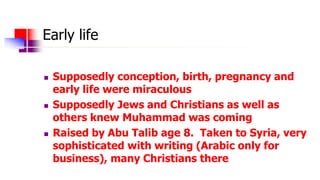 Islam s3 life of muhammad i | PPTX
