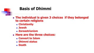 Islam s6 shari'a law and dhimmi