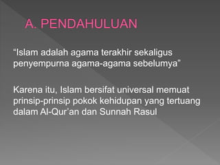 Islam sebagai agama wahyu (bab 2) | PPTX