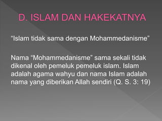 Islam sebagai agama wahyu (bab 2) | PPTX