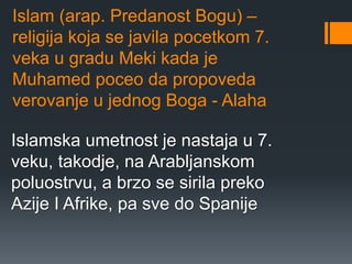 Islamska umetnost | PPTX