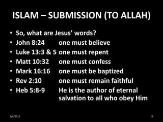 Islam – submission (to allah) basic | PPTX