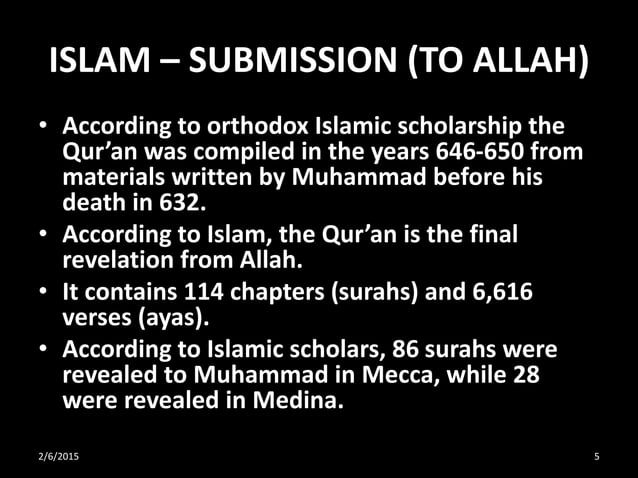 Islam – submission (to allah) basic | PPT