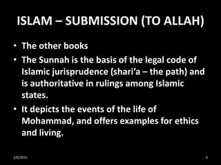 Islam – submission (to allah) basic | PPTX