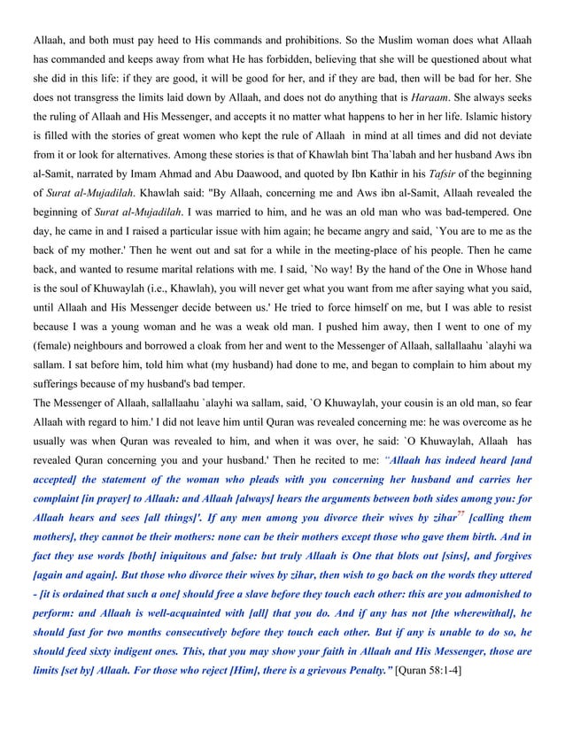 Islam the ideal muslimah & muslim personality | PDF