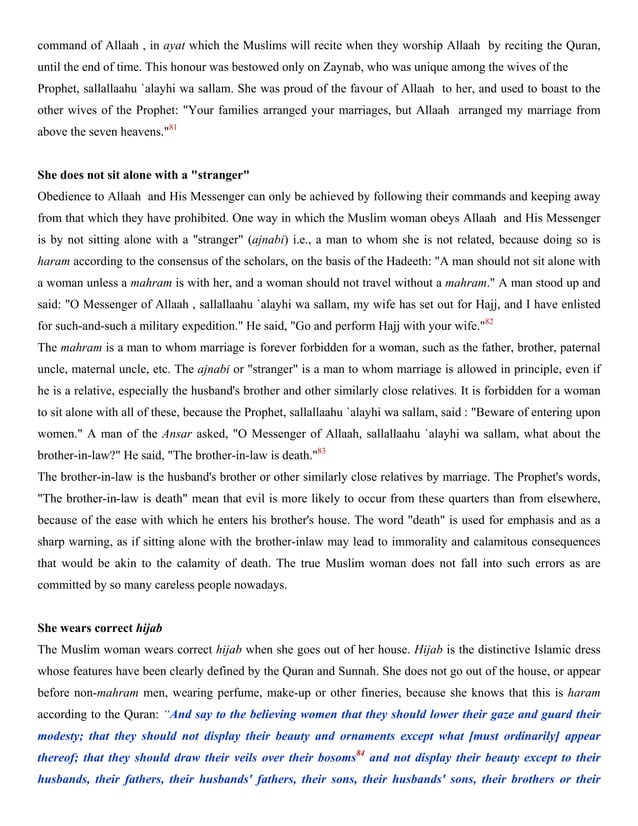 Islam the ideal muslimah & muslim personality | PDF