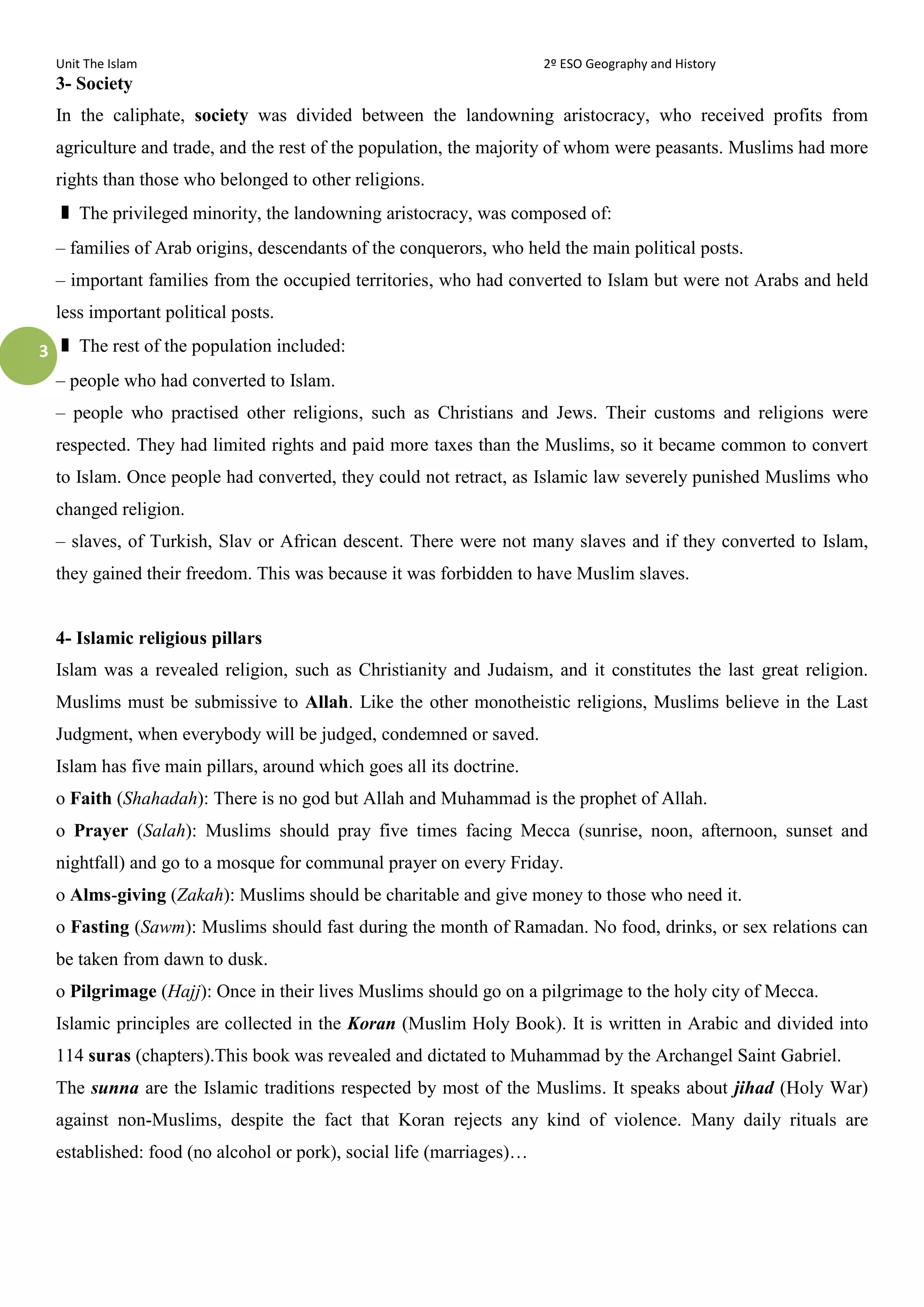 Islam theory unit | PDF