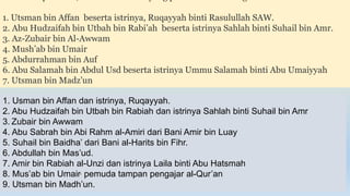 Islam trivia 3 nama ahli badar dan muhajirin | PPTX
