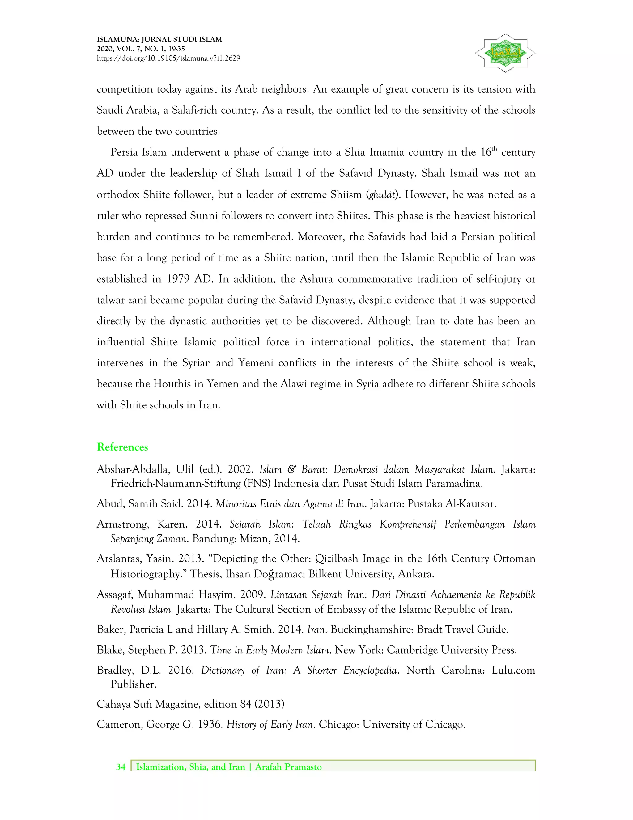 ISLAMIZATION, SHIA, AND IRAN: The Historical Background of Shia-Iran ...