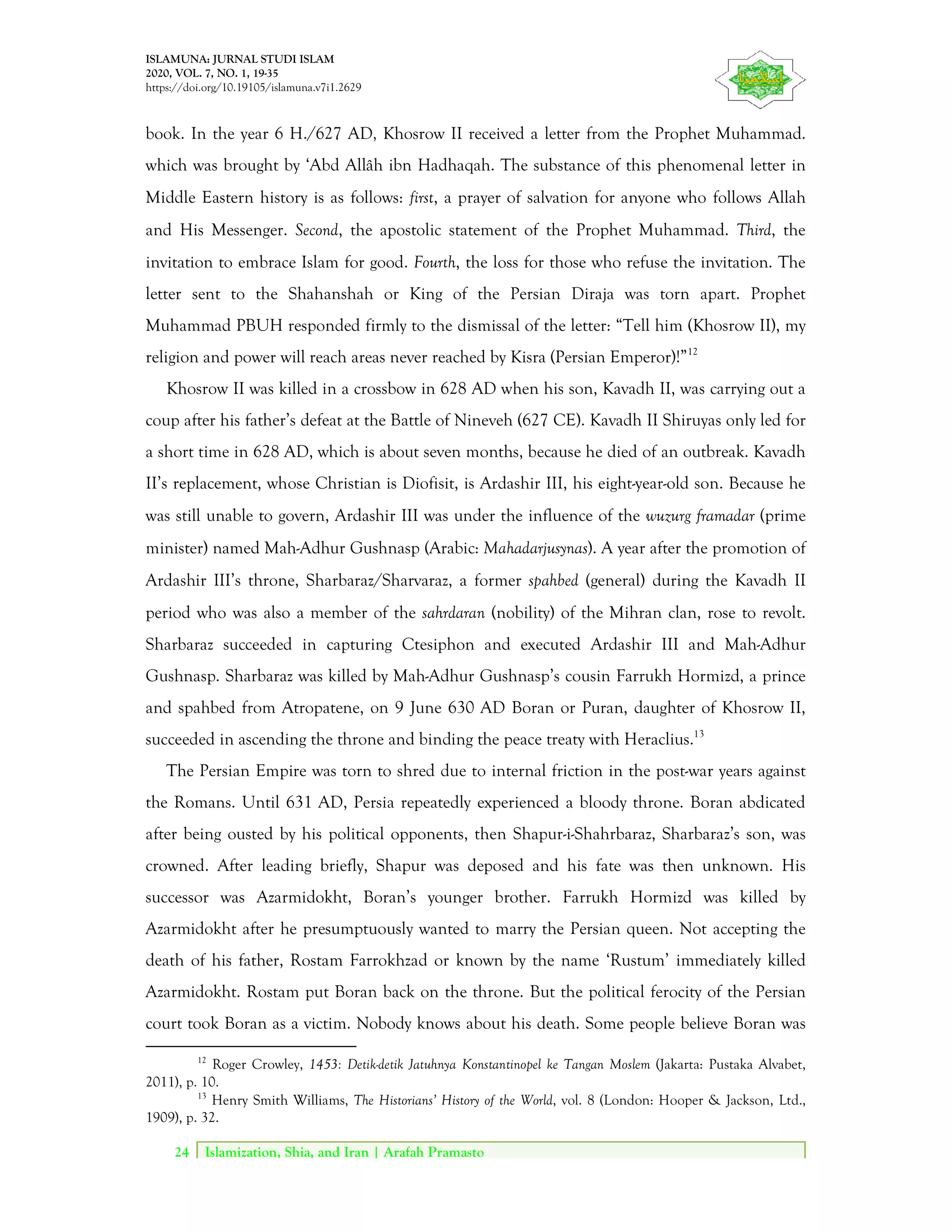 ISLAMIZATION, SHIA, AND IRAN: The Historical Background of Shia-Iran ...