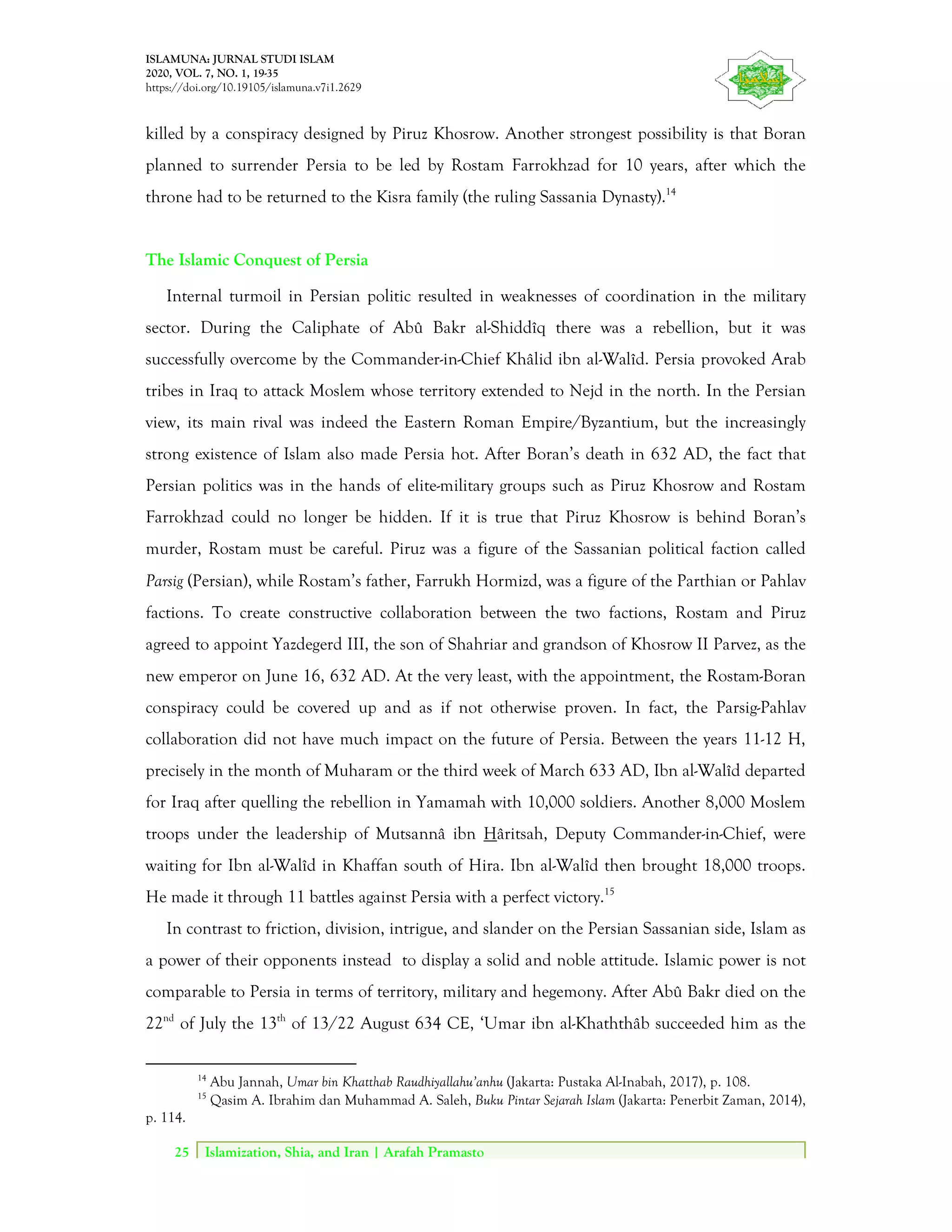 ISLAMIZATION, SHIA, AND IRAN: The Historical Background of Shia-Iran ...