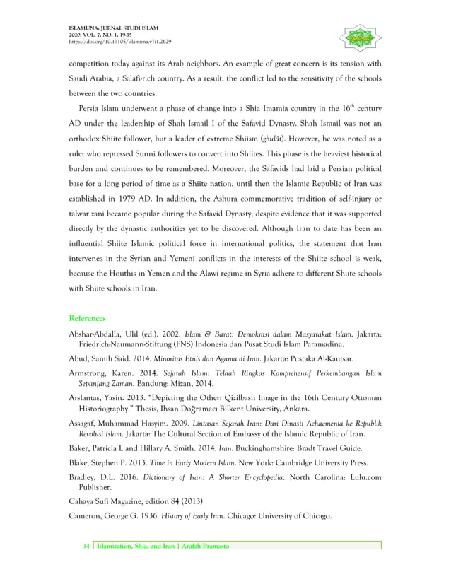 ISLAMIZATION, SHIA, AND IRAN: The Historical Background of Shia-Iran ...