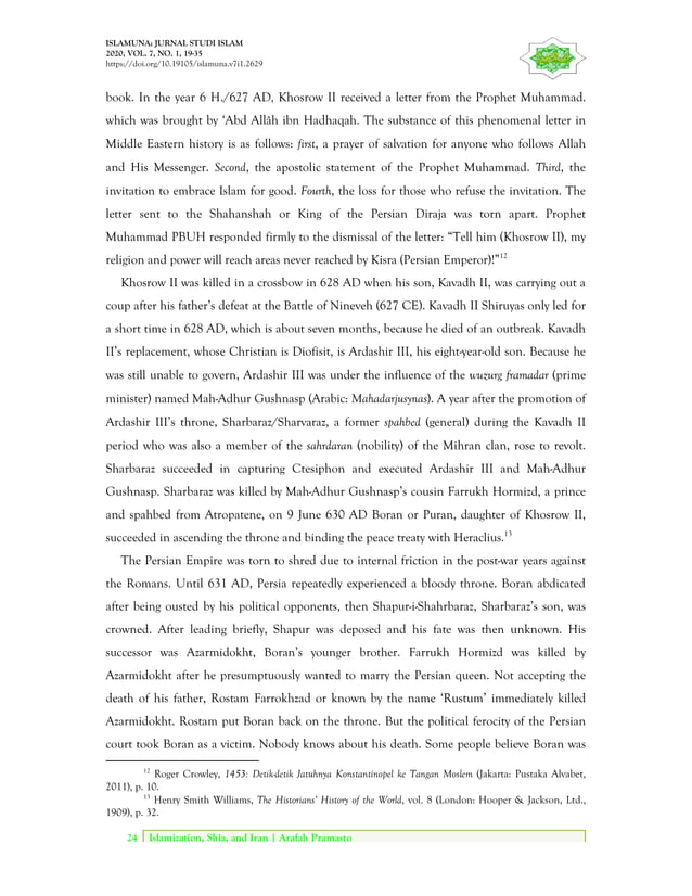 ISLAMIZATION, SHIA, AND IRAN: The Historical Background of Shia-Iran ...