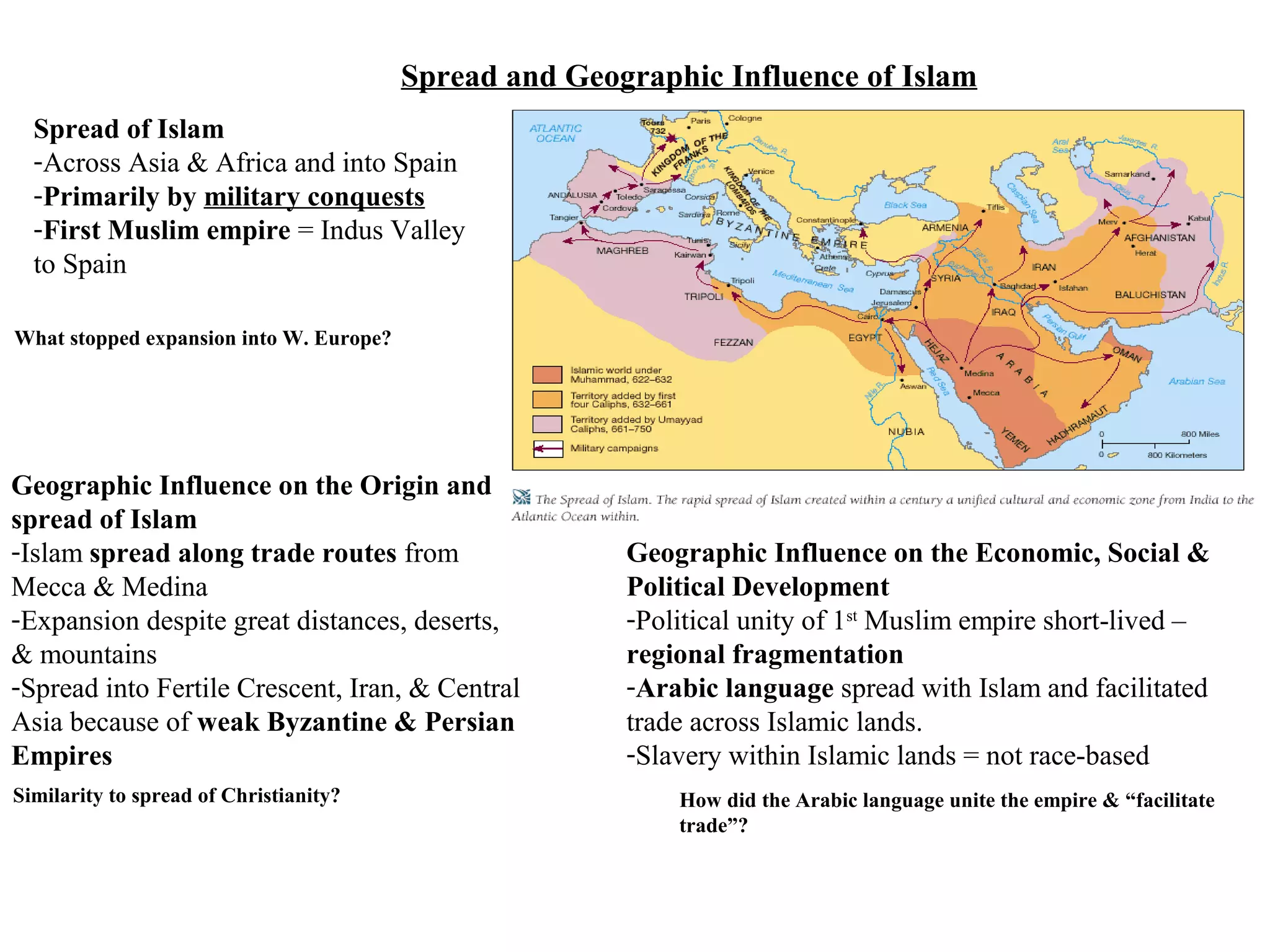 Rise, Spread and Impacts of Islam | PPT