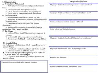 Rise, Spread and Impacts of Islam | PPT