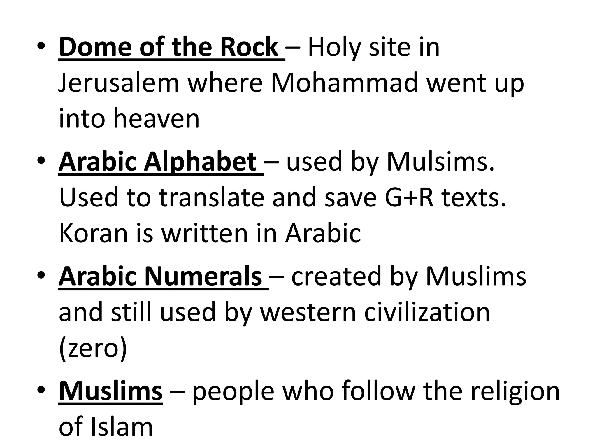 Islam Vocab | PPT