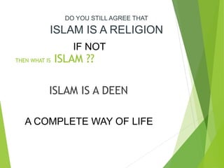 Islam way of life | PPTX