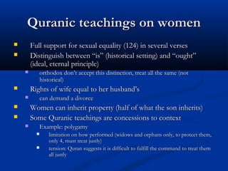 Islam, women, and gender justice | PPT