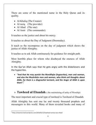 Tawhid and its Types | PDF