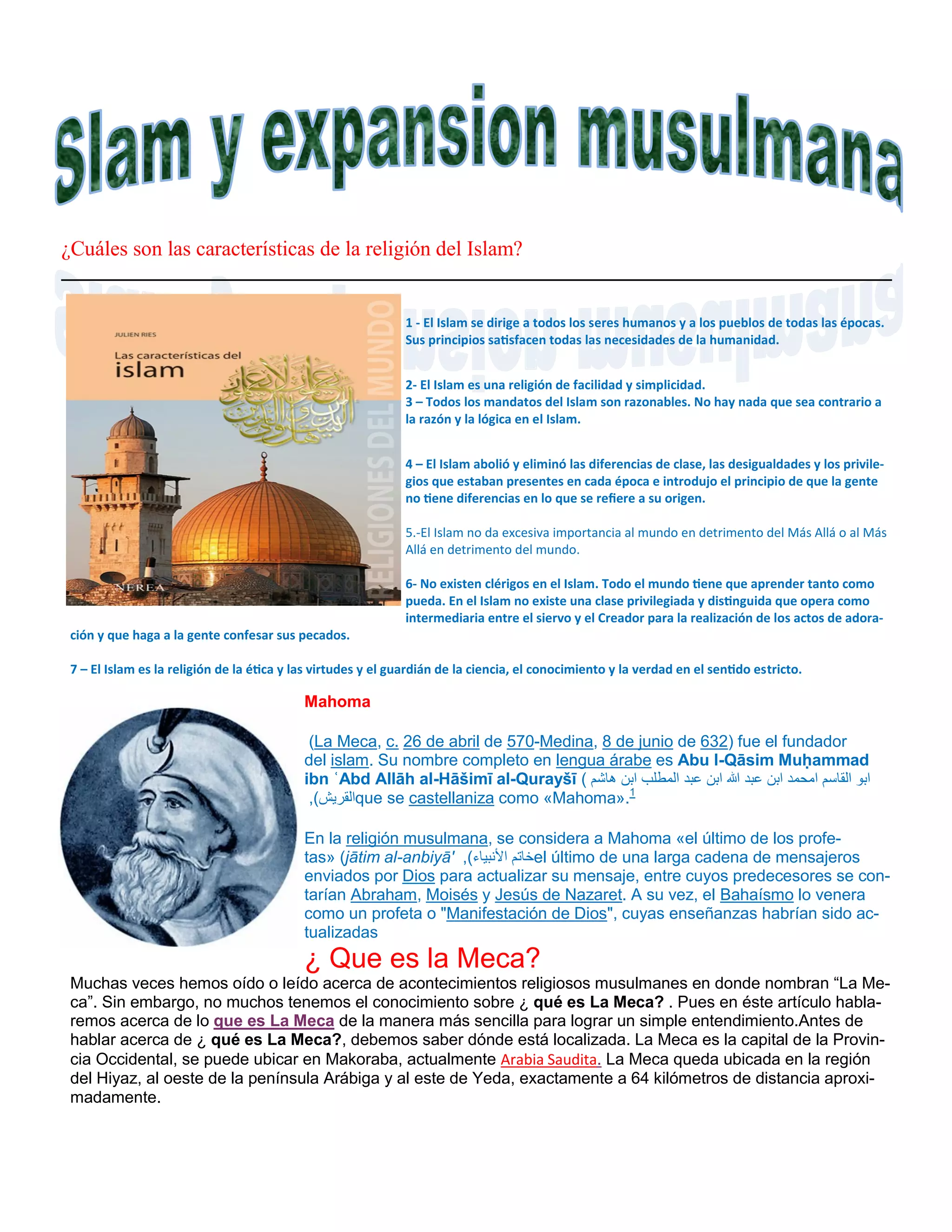 Islam y expansion musulmana | PDF