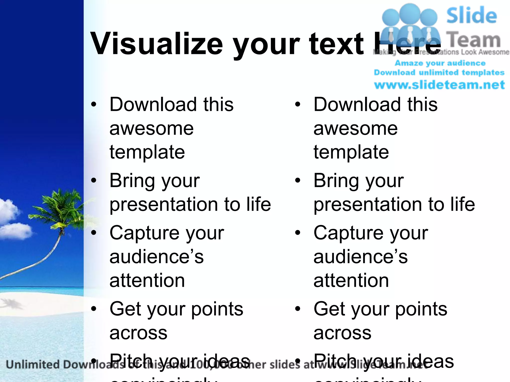 Island beach power point templates themes and backgrounds graphic ...