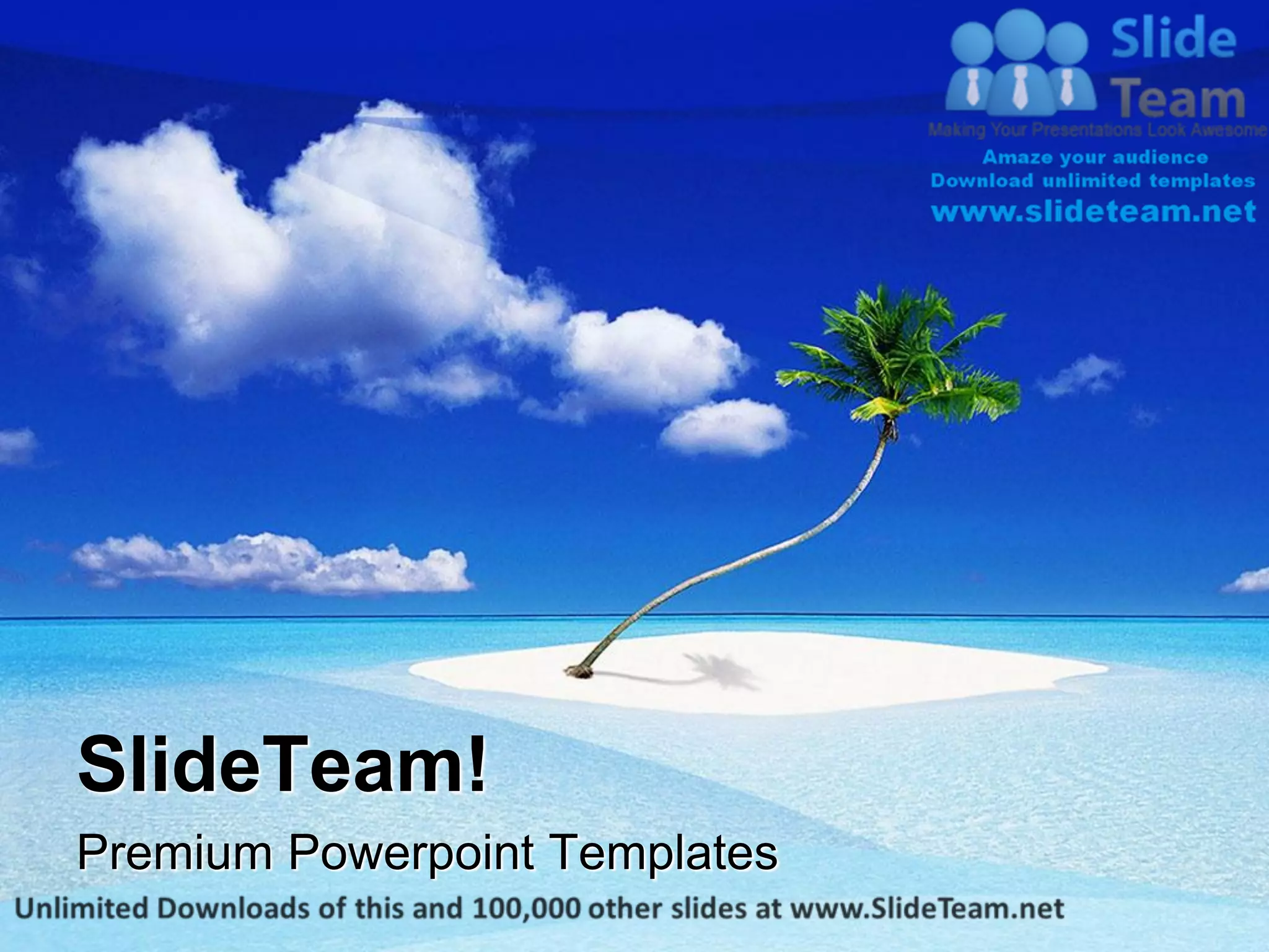 Island beach power point templates themes and backgrounds graphic ...