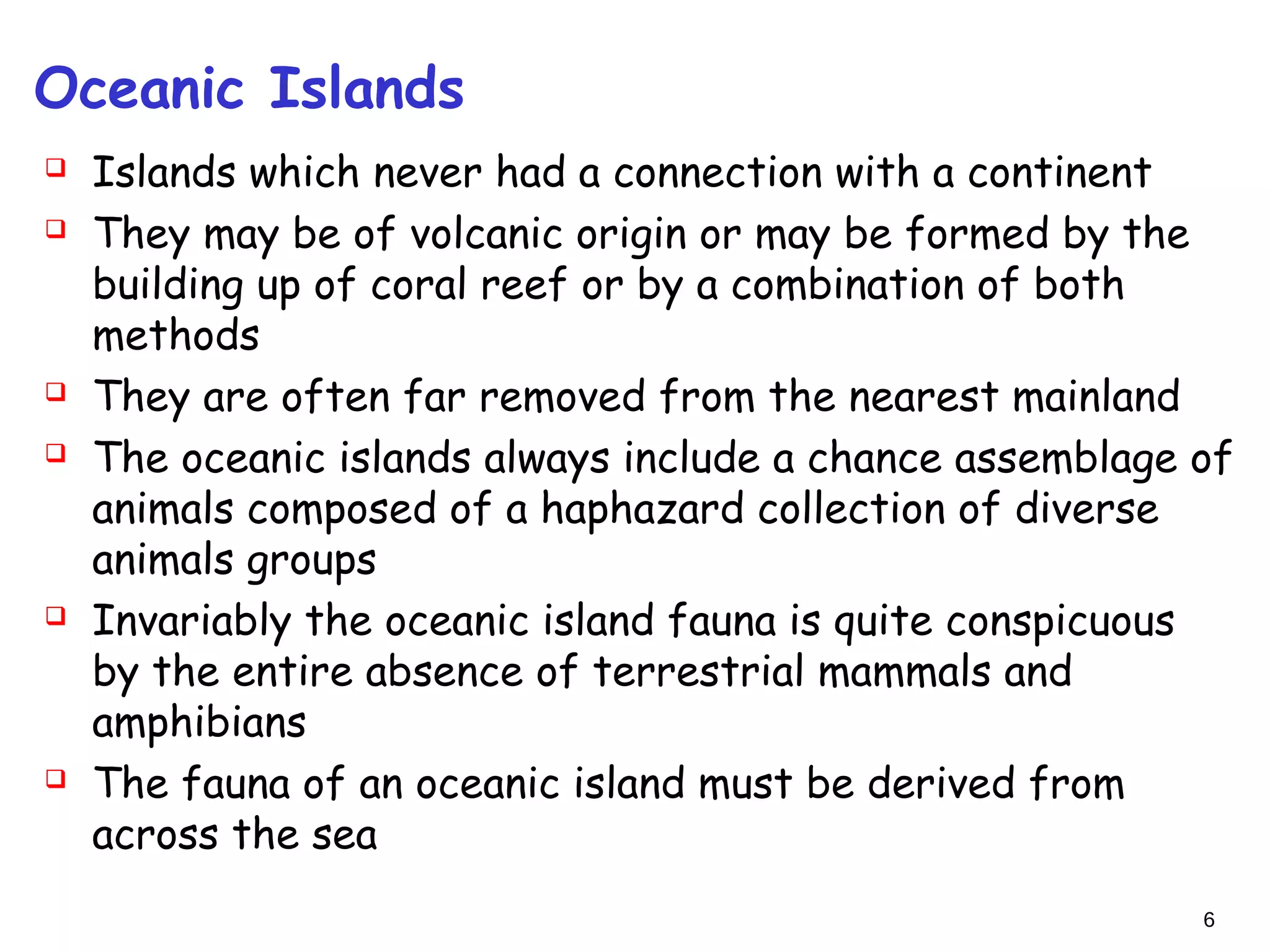 Island biogeography | PPT