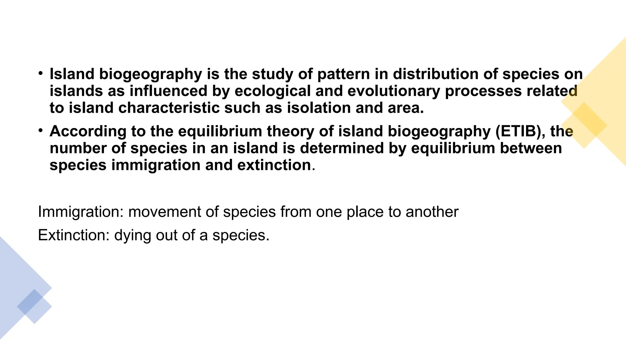 ISLAND BIOGEOGRAPHY (Theory of island biogeography).pptx