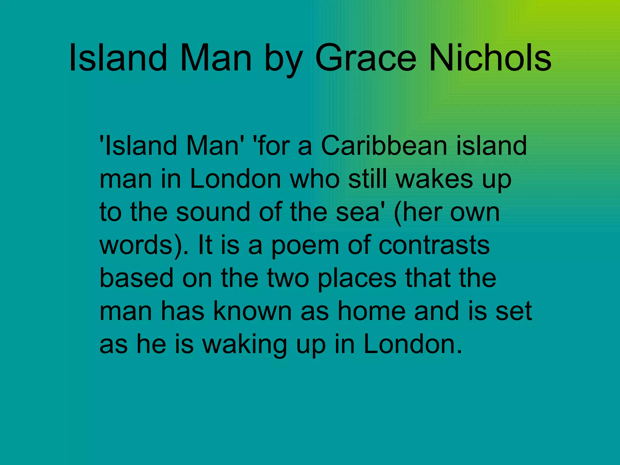 Island man josh bream | PPT