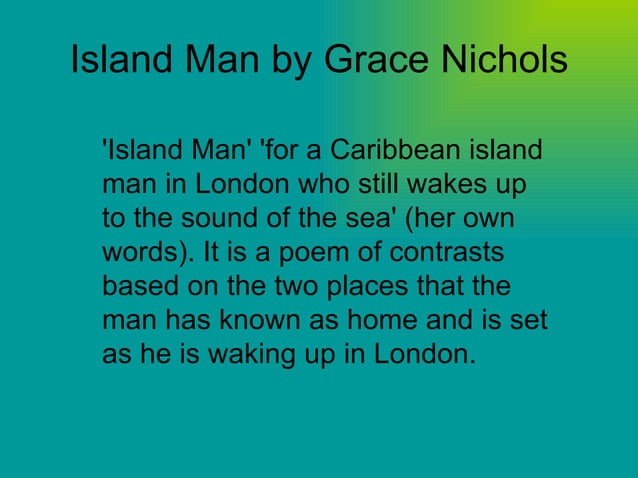 Island man josh bream | PPT