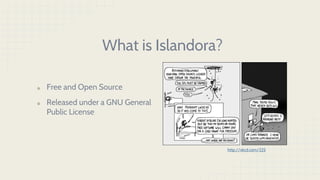 Islandora : Managing digital assets with a best-practices framework | PPT
