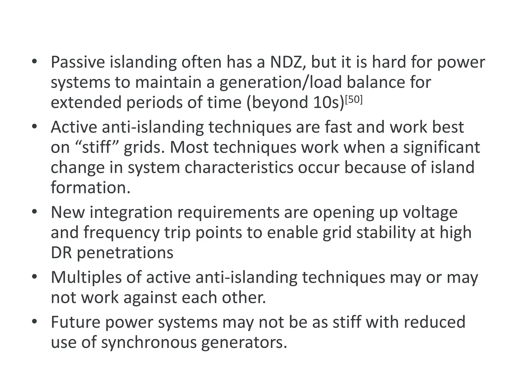 Islands in power systems | PPTX
