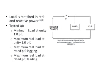 Islands in power systems | PPTX