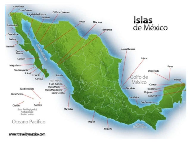 Islas, litorales y mares de méxico
