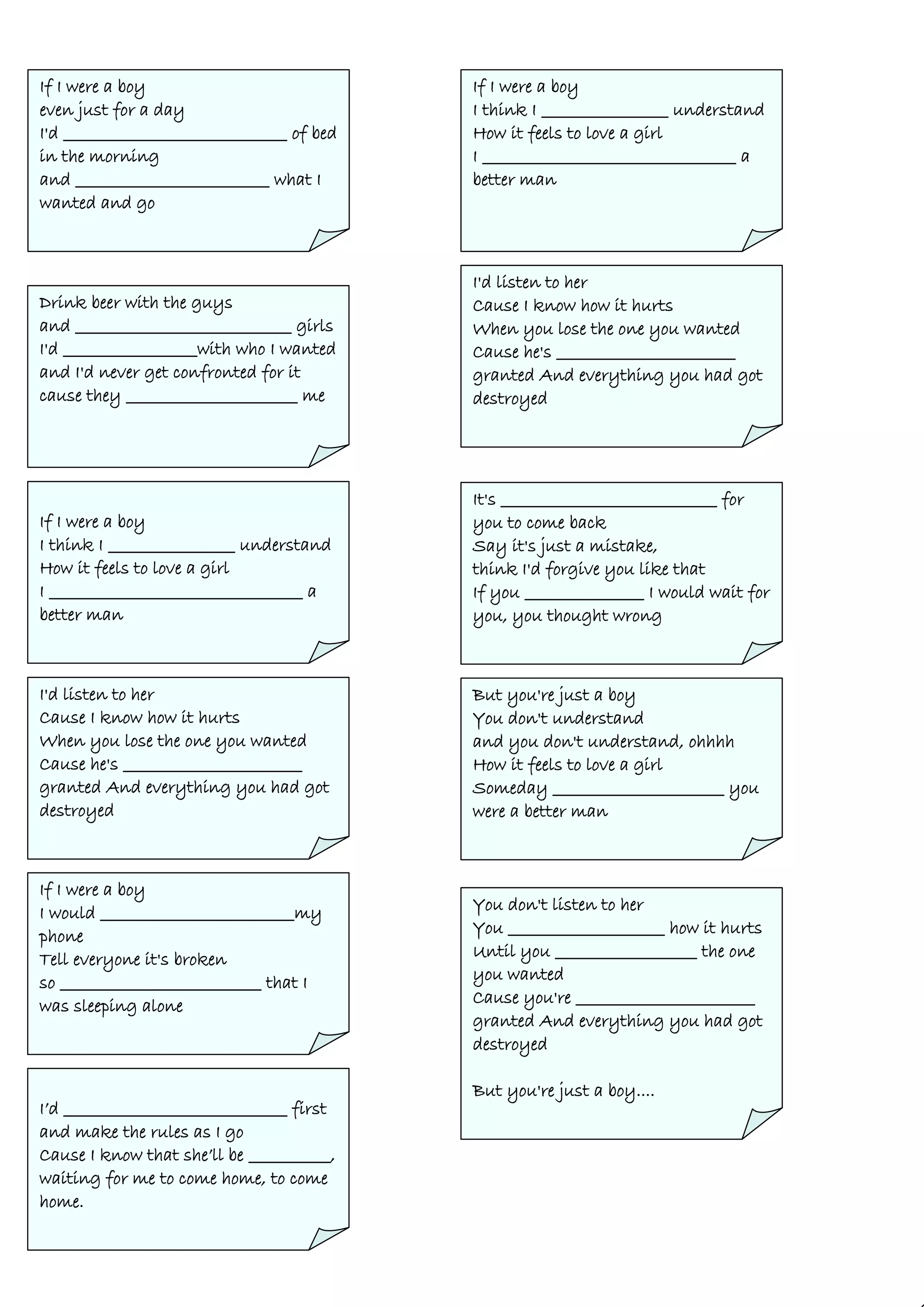 Islcollective activities listed_can_be_used_in_any_given_order ...