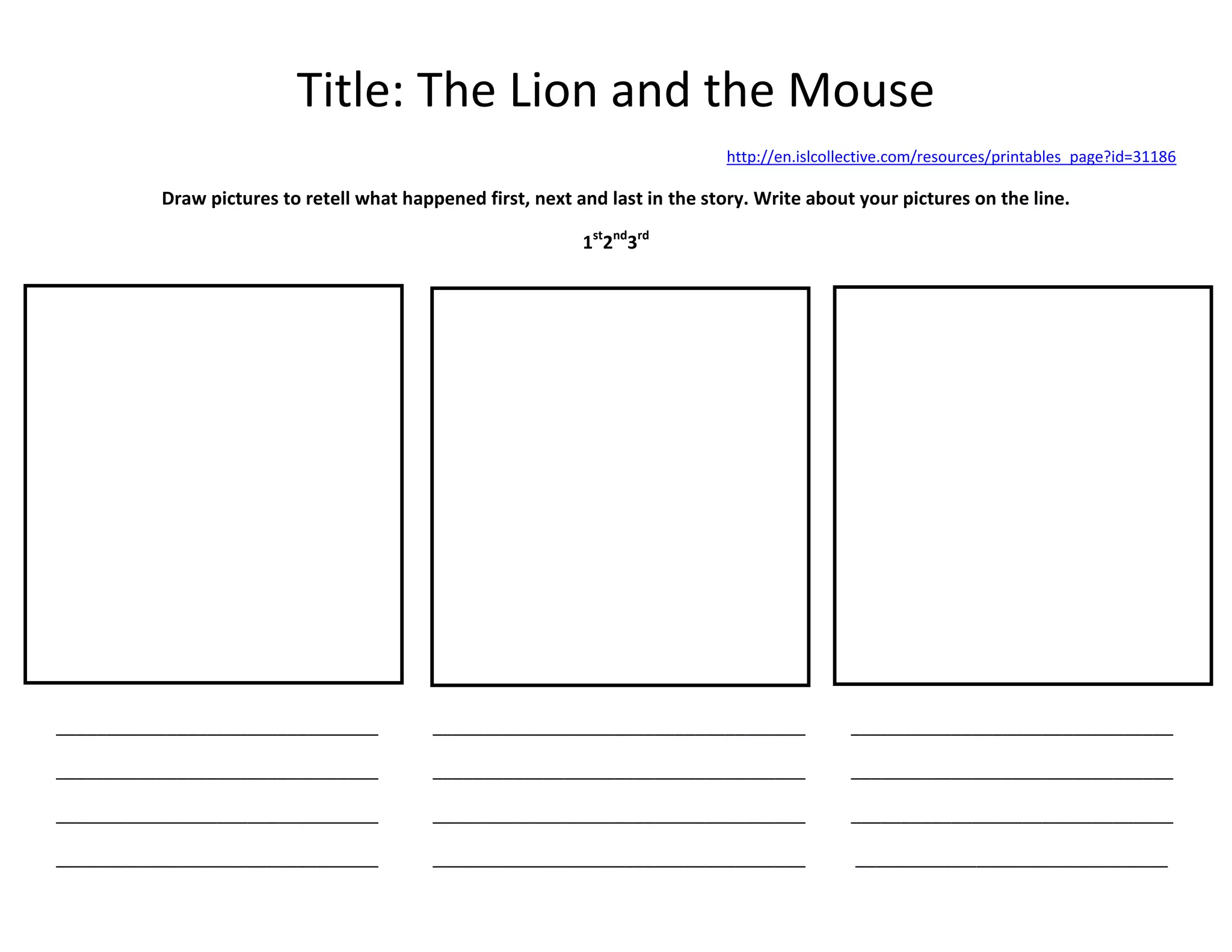 Islcollective worksheet the_lion and the mouse | DOCX